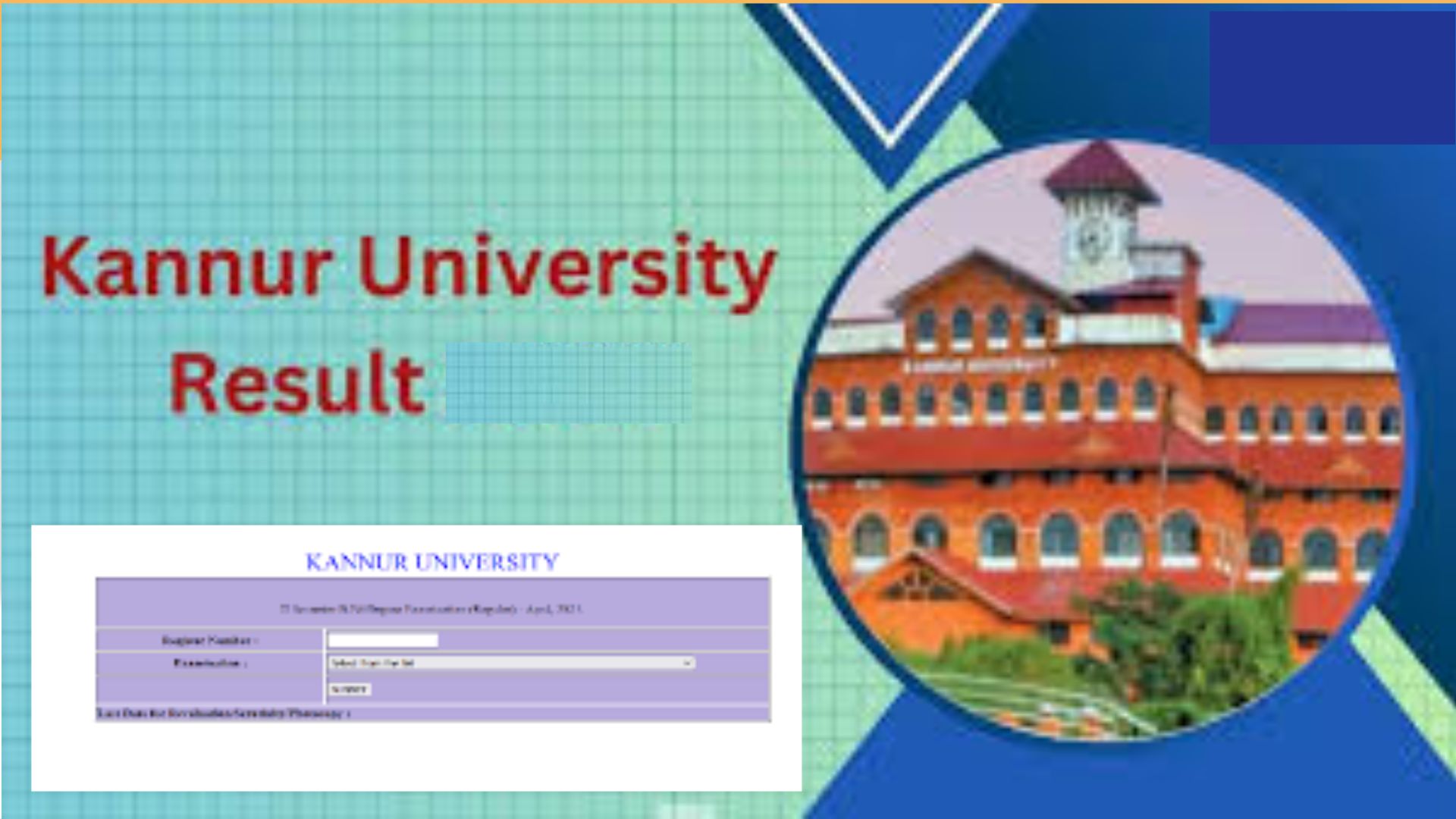 Kannur University Result 2025 UG PG 1st 3rd 5th Semester Result